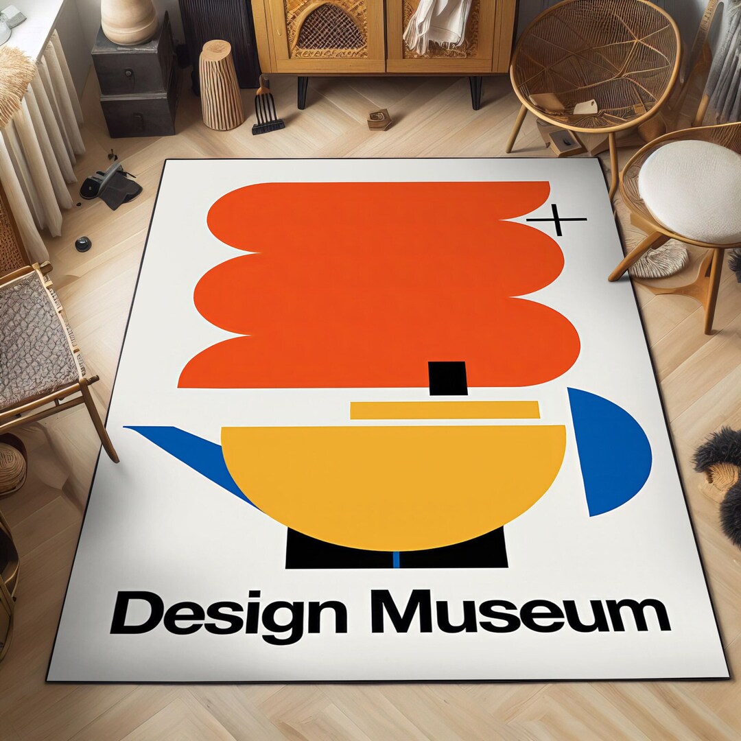 Bauhaus, Design Museum Rug, Bauhaus Rug, Abstract Geometric Pattern Rug ...