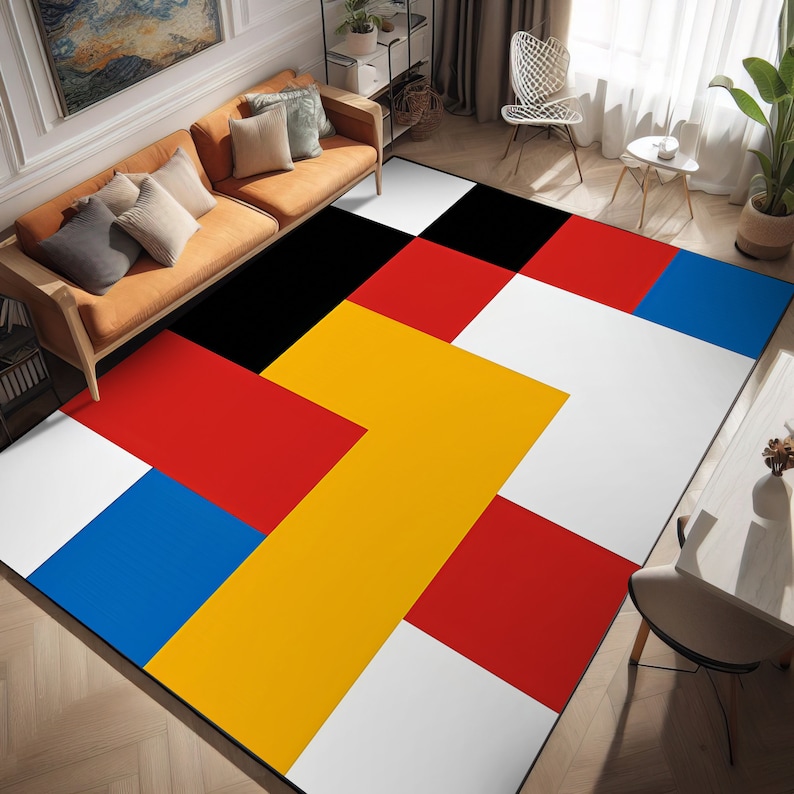 Bauhaus, 1923 Bauhaus Exhibition Rug, Bauhaus Rug, Abstract Geometric ...