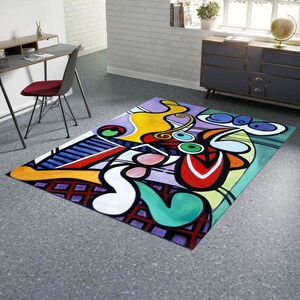 Pablo Picasso, Pablo Picasso Rug, Great Still Life on Pedestal Rug ...