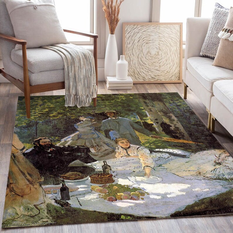 Claude Monet, Claude Monet Rug, Lunch in the Countryside Rug ...