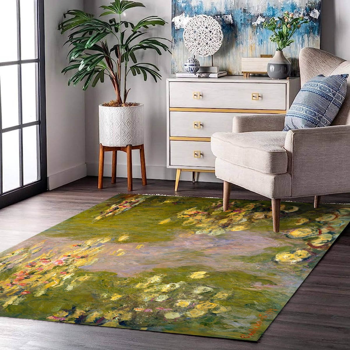 Claude Monet, Claude Monet Rug, Water Lilies Rug, Impressionism Rug ...