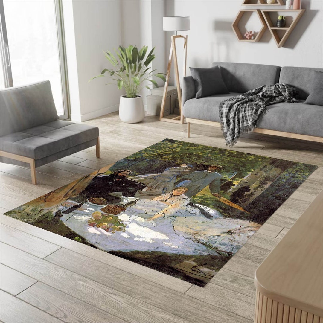 Claude Monet, Claude Monet Rug, Lunch in the Countryside Rug ...