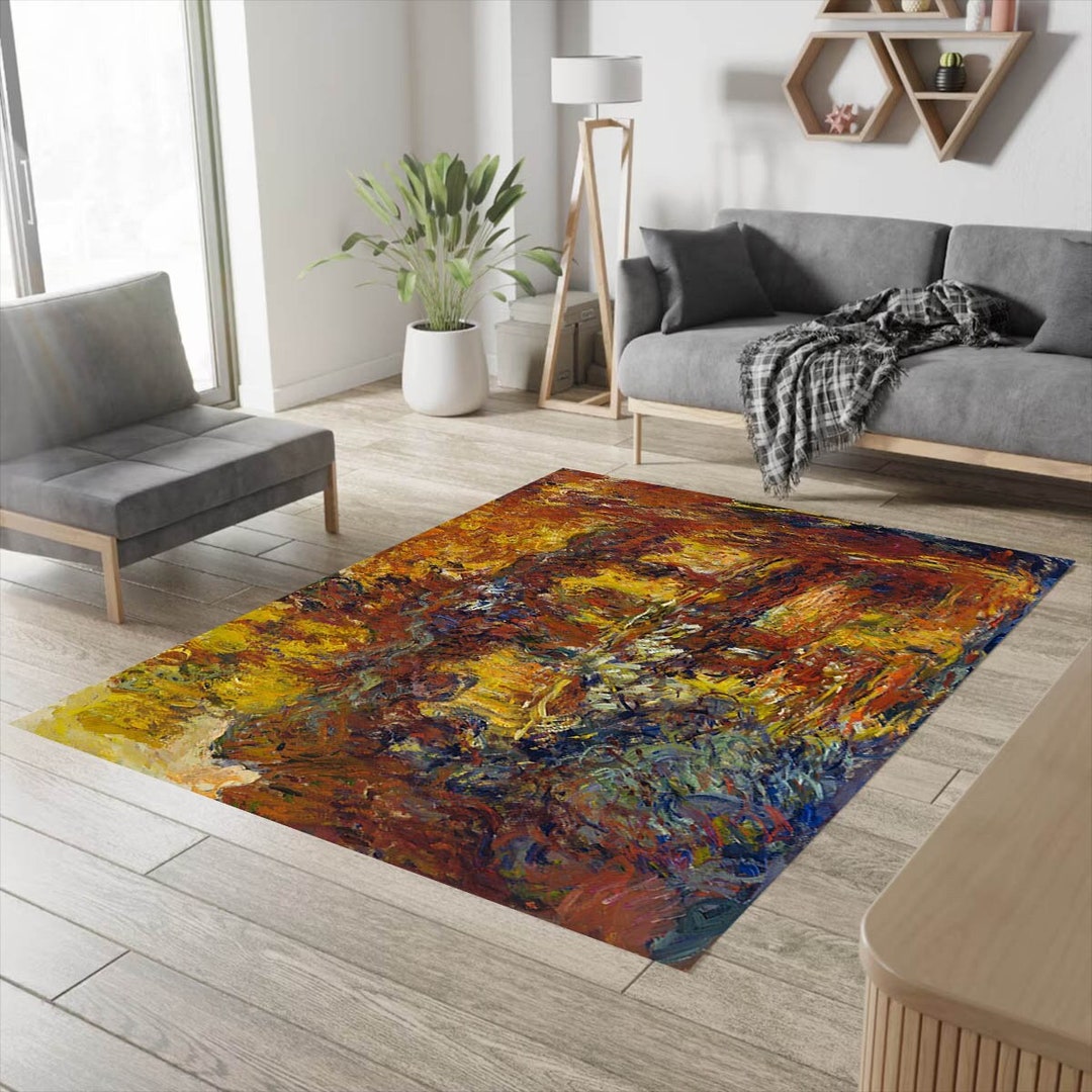 Claude Monet, Claude Monet Rug, the Japanese Footbridge Rug, Trendy Rug ...