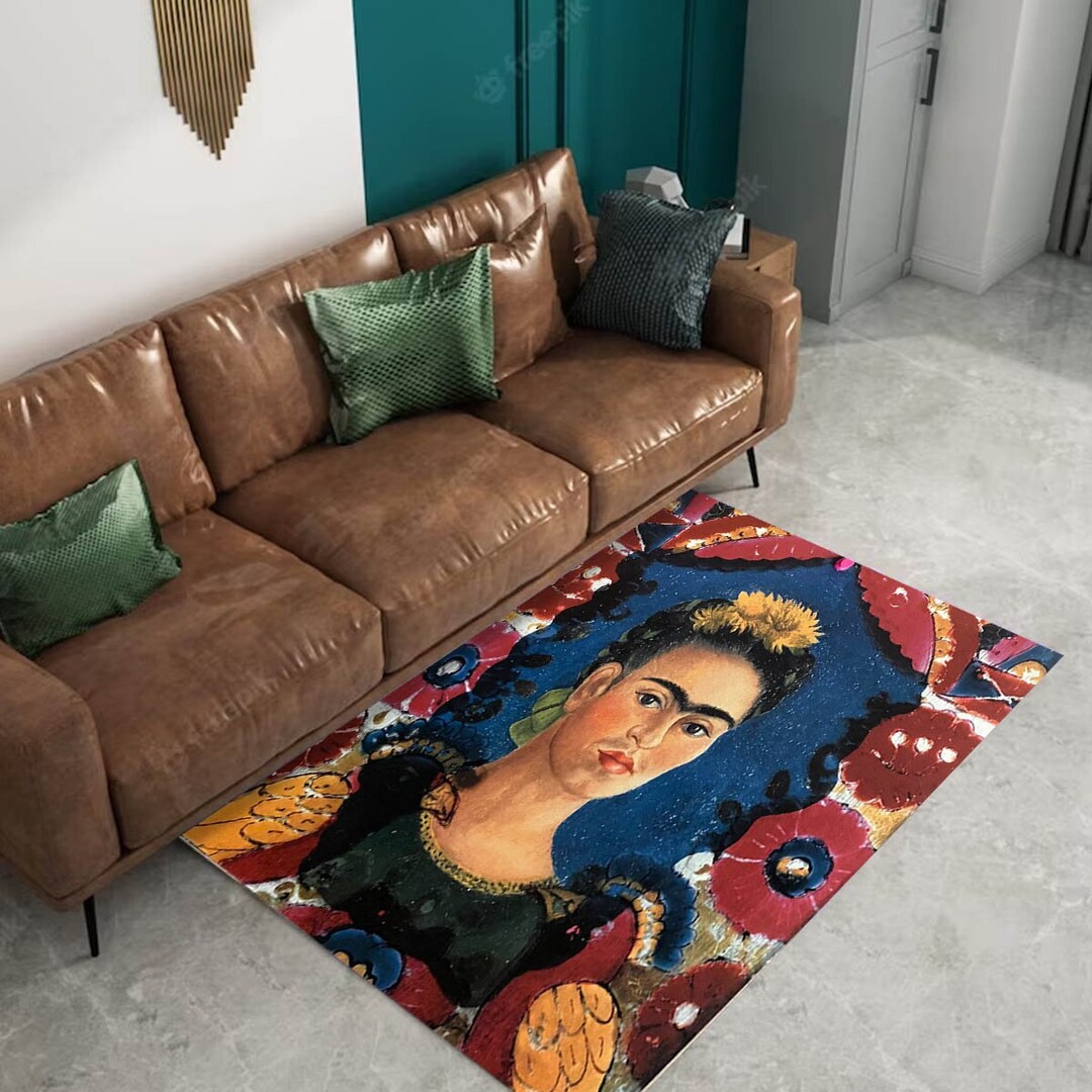 Frida Kahlo, Frame Rug,1938 Frida Kahlo Rug, Self Portrait, Naive Art ...