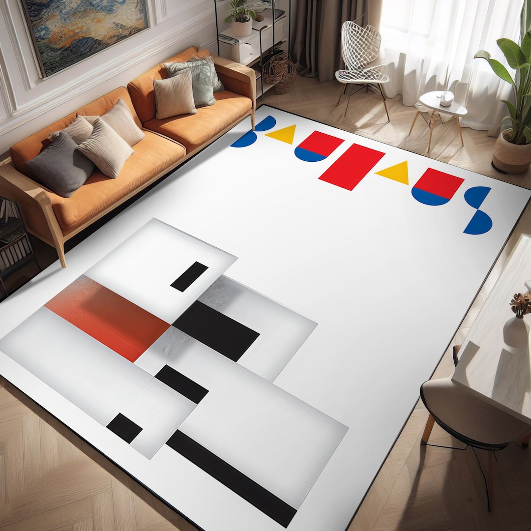 Bauhaus, Bauhaus Desing Architecture Rug, Bauhaus Rug, Abstract ...