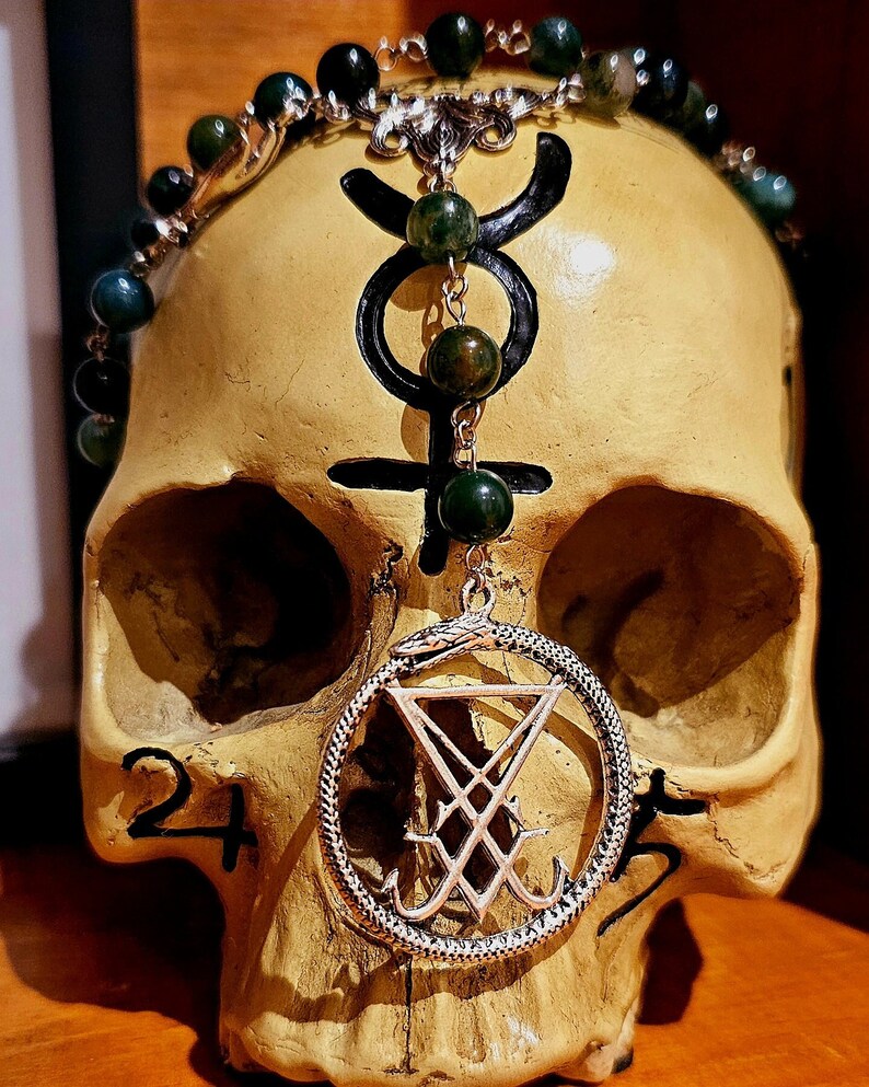 Lucifer Snake Seal Sigil Rosaries - Etsy