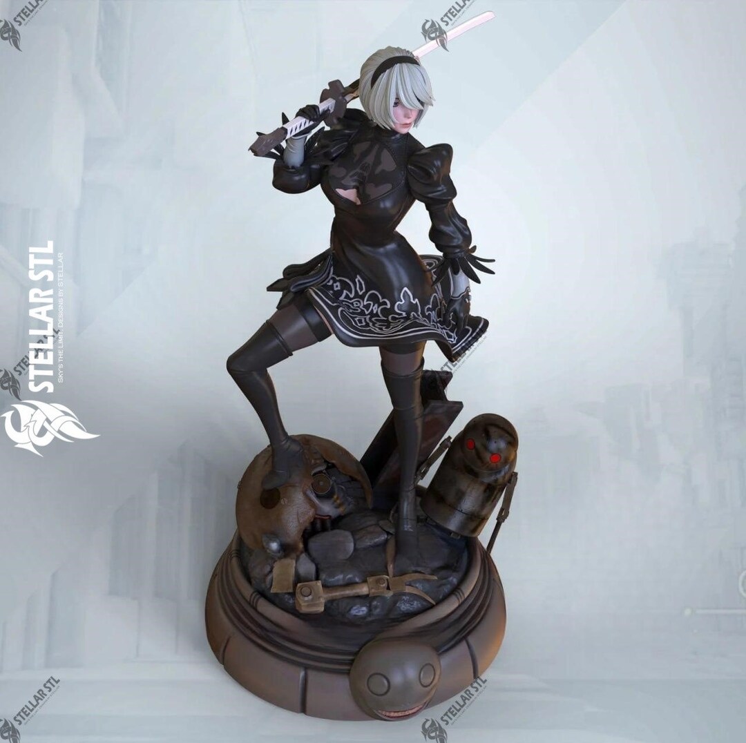 2B Nier Automata 3D Print STL Model SFW and NSFW - Etsy