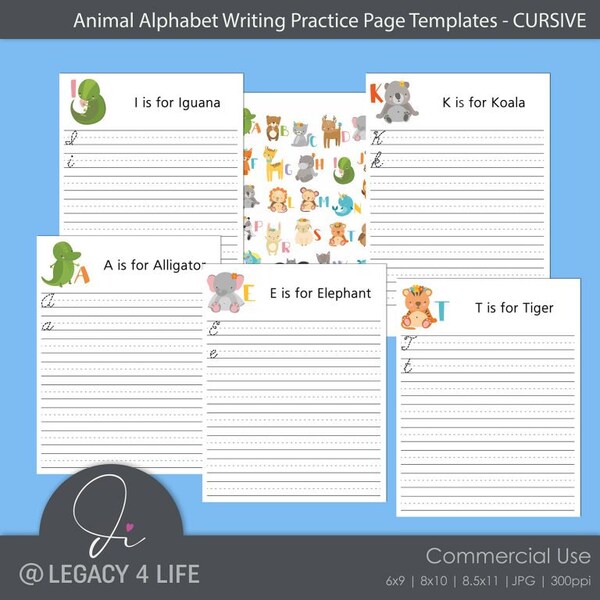 Animal Alphabet - Etsy