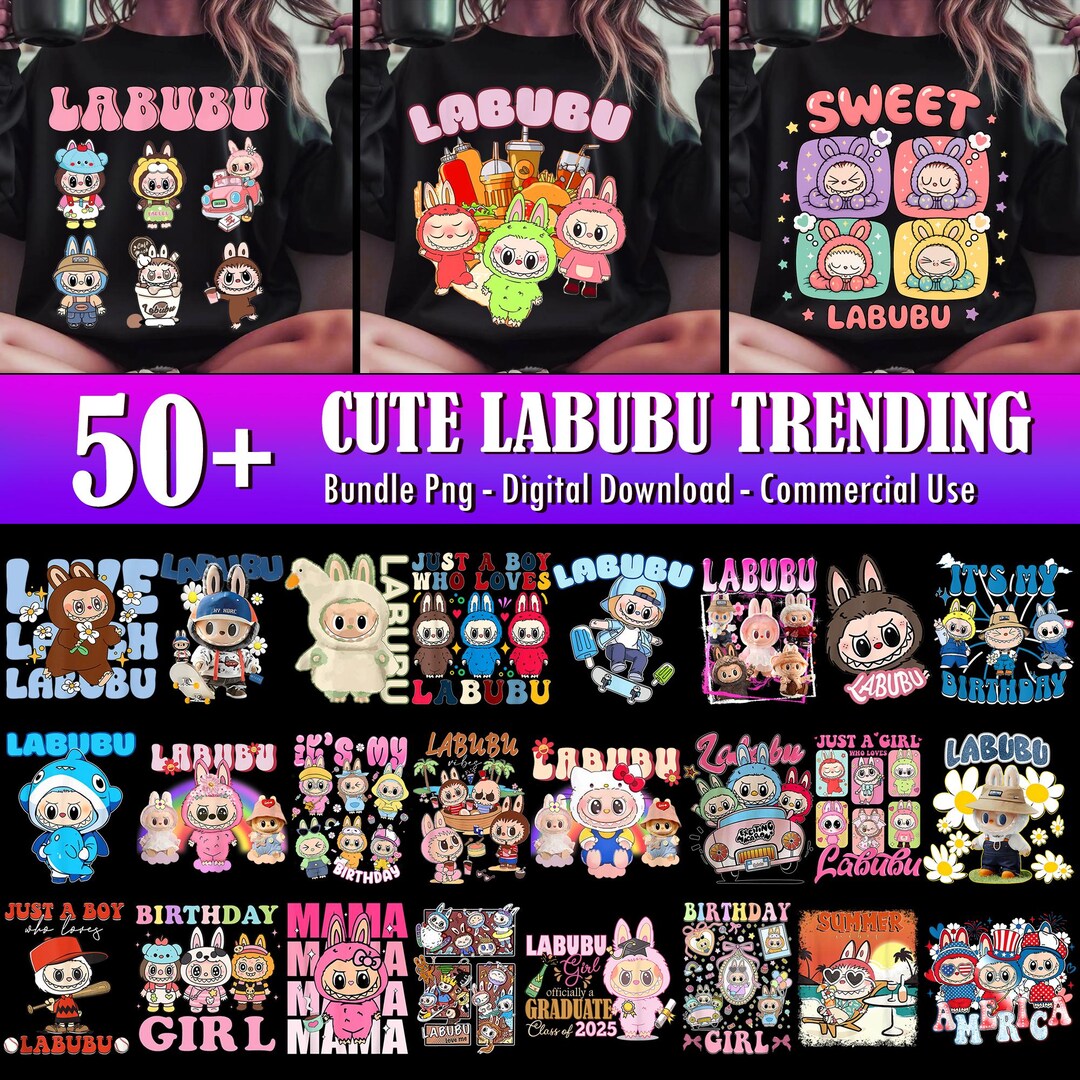 50+ Labubu Designs Png Bundle, Labubu Monster Png, Labubu Character ...