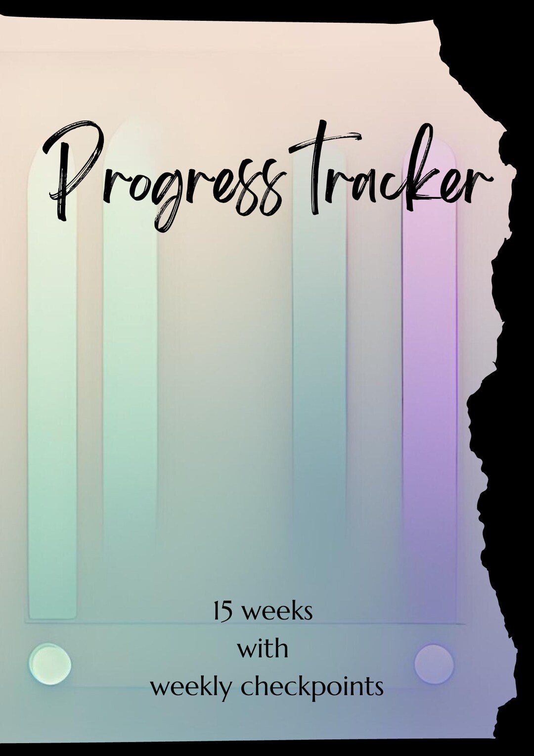 Progress Tracker 15 Weeks With Weekly Checkpoints Printable Daily ...
