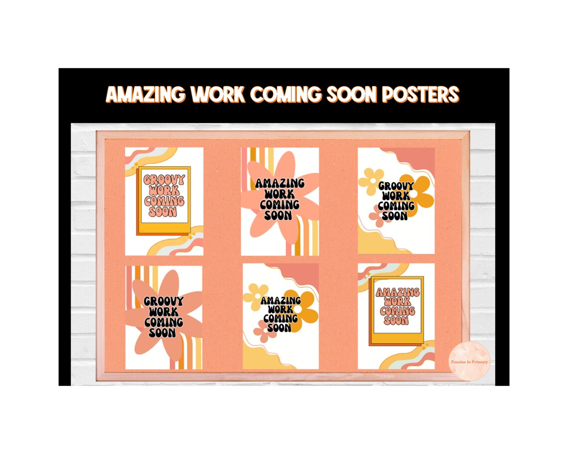 DIGITAL FILE | Amazing Work Coming Soon Printable Posters | Back to ...