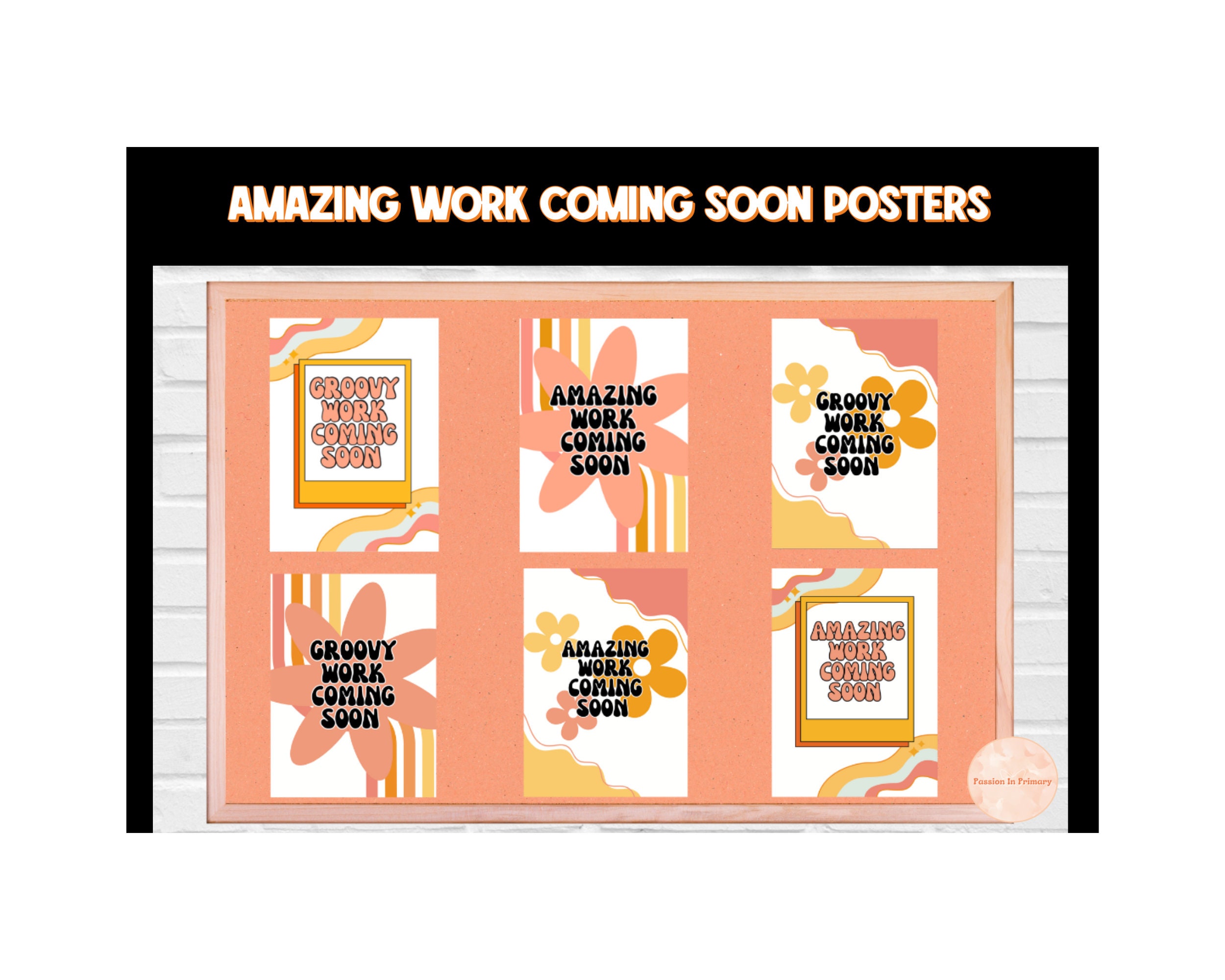 DIGITAL FILE | Amazing Work Coming Soon Printable Posters | Back to ...
