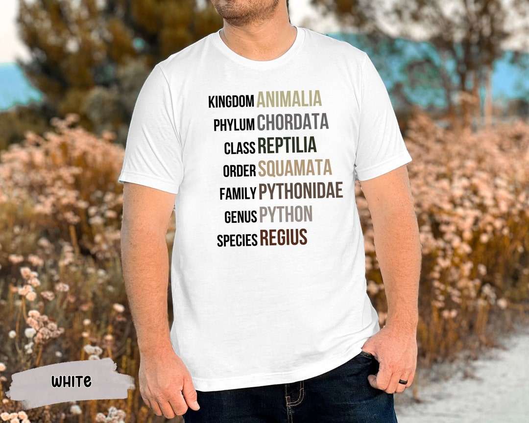 Scientific Classification Ball Python T-shirt for Ball Python Breeder ...
