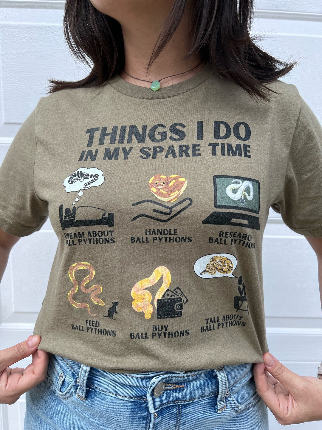 Pet Snake Lover Gift Funny Ball Python Shirt for Snake Lover T-shirt ...
