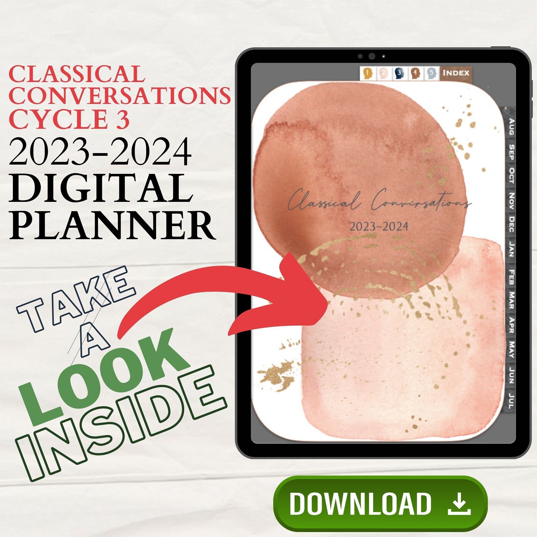 2023-2024 CLASSICAL CONVERSATIONS CYCLE 3 Digital Planner for - Etsy