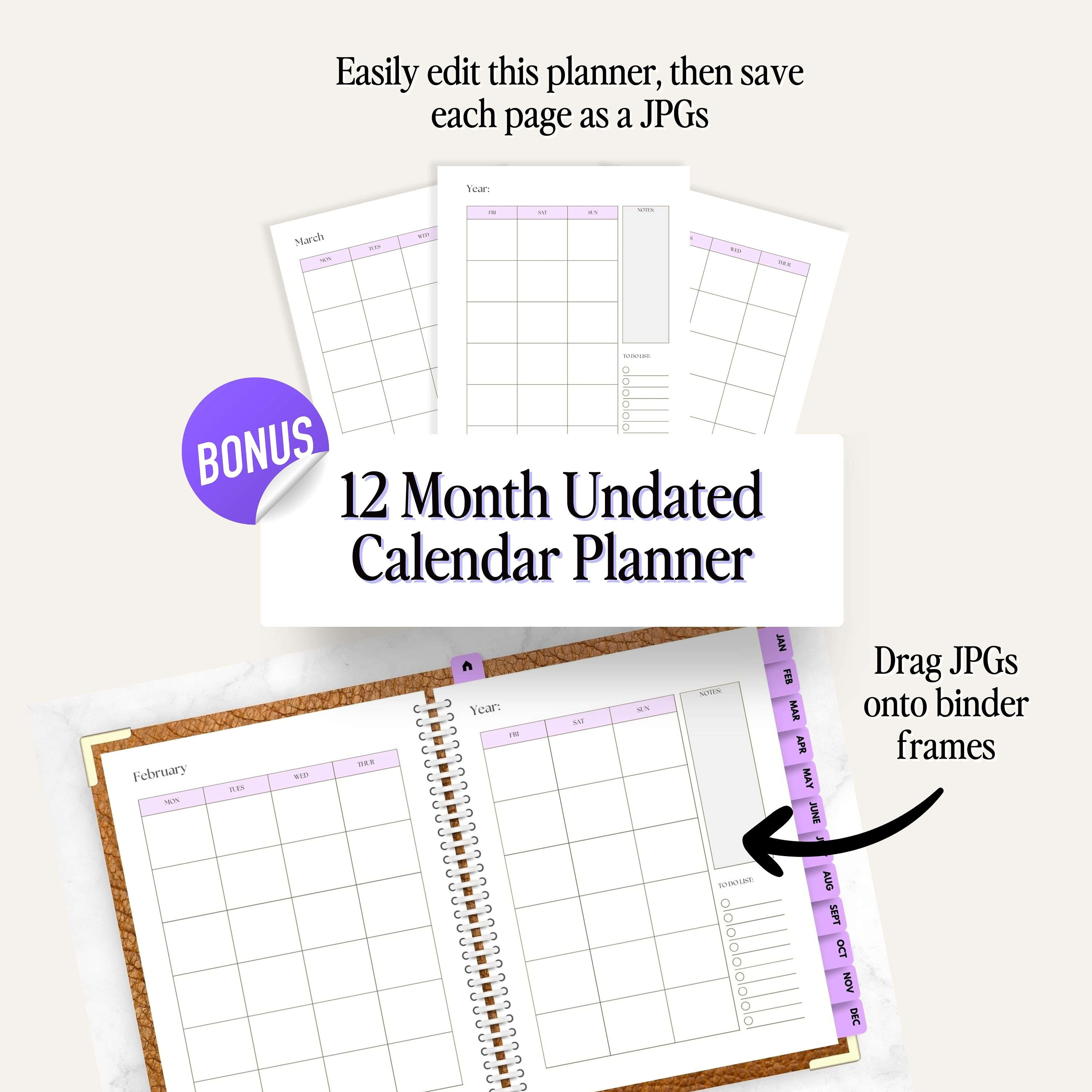 Canva Digital Planner Binder Template, Digital Planner Commercial Use ...