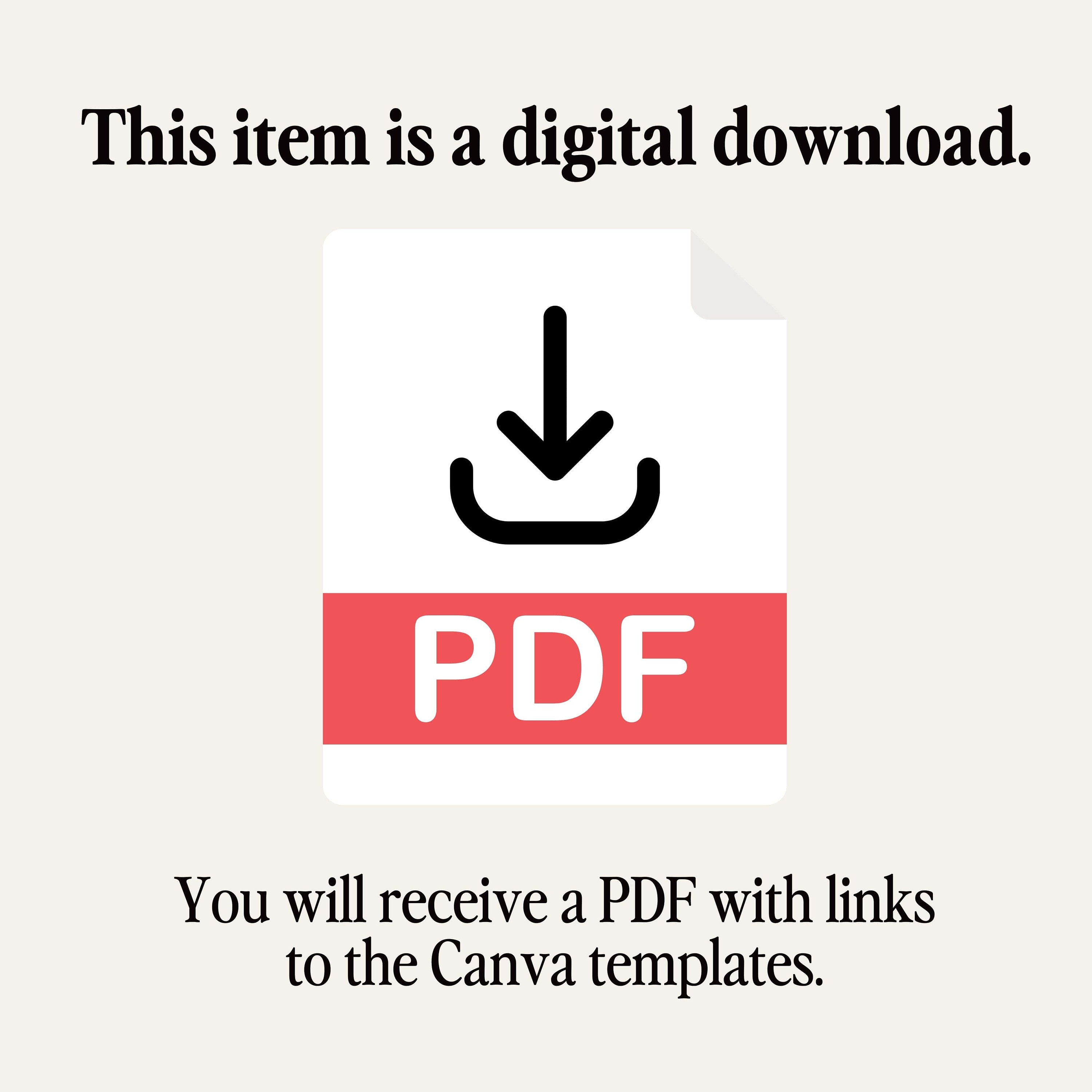 Canva Digital Planner Binder Template, Digital Planner Commercial Use ...