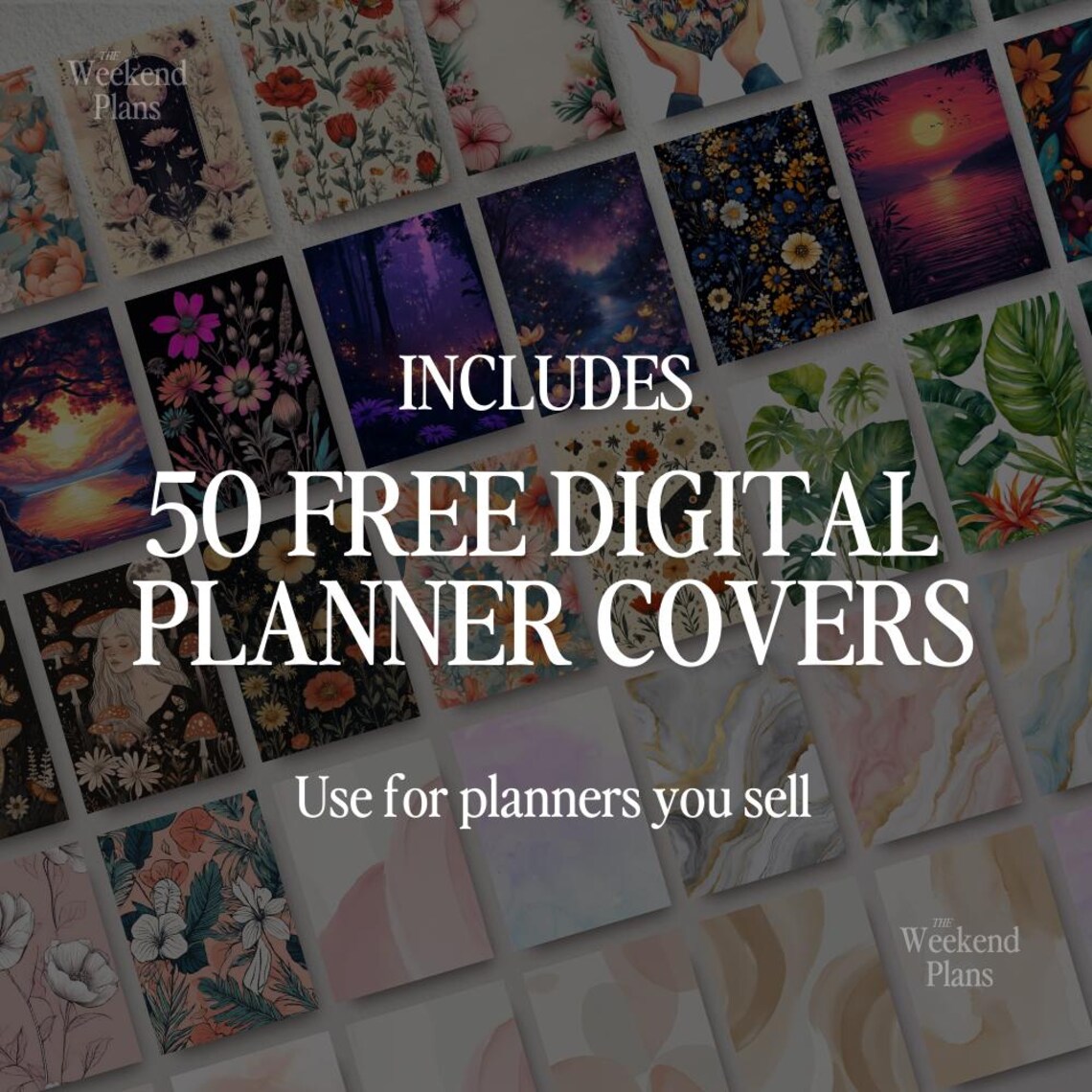 Canva Frame PLR Planner Binder Template, Digital Planner Commercial Use ...