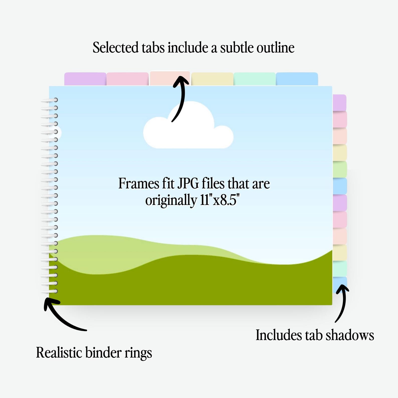 Canva Frame PLR Planner Binder Template, Digital Planner Commercial Use ...