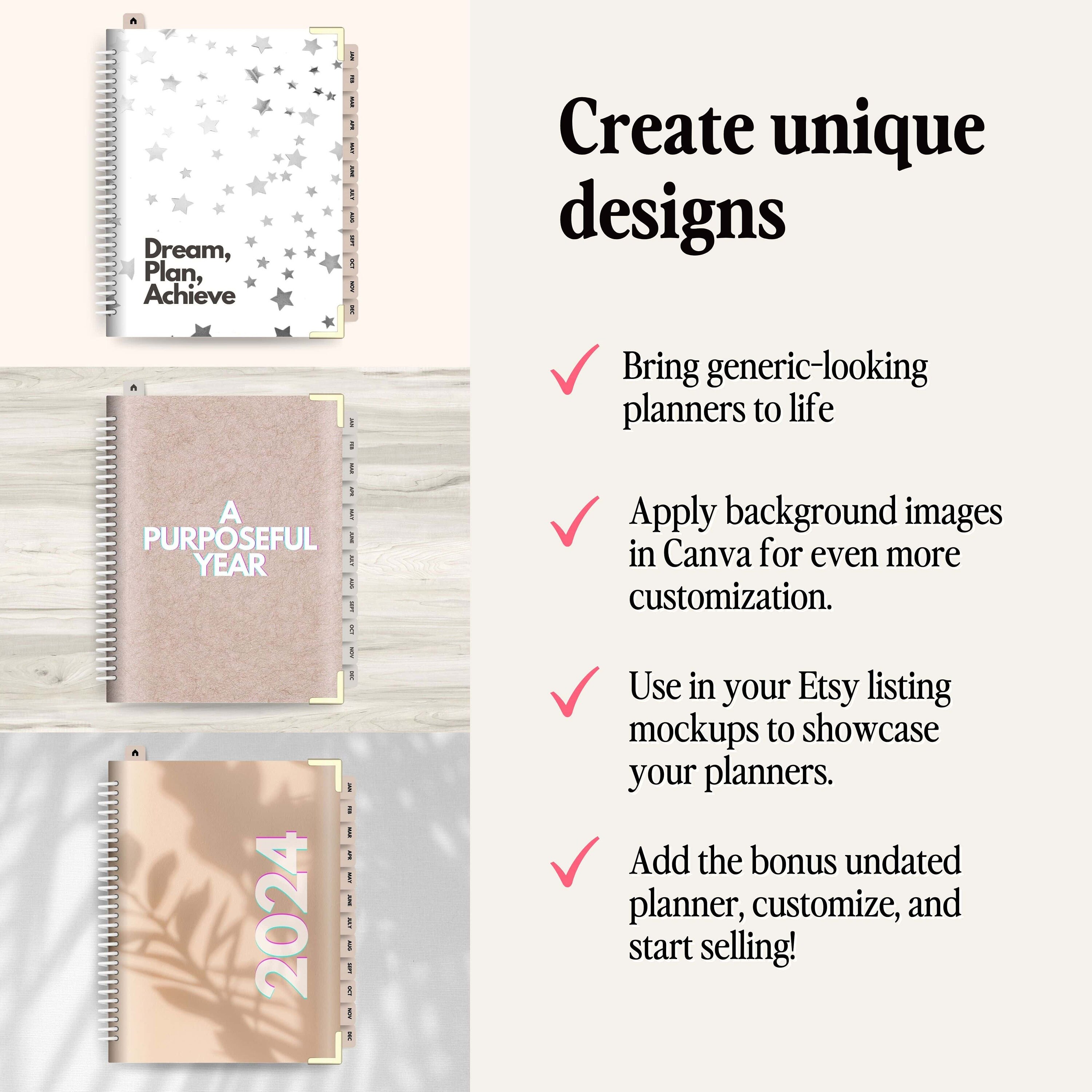 Canva Digital Planner Binder Template, Digital Planner Commercial Use ...