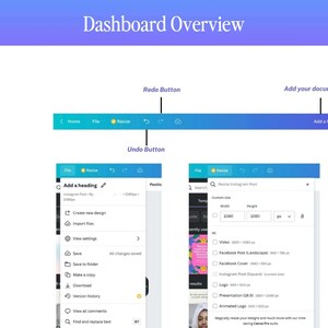 Canva Guide, Canva Guide for Beginners, Canva Toolbar Guide, How to Use Canva, Instant Download ...