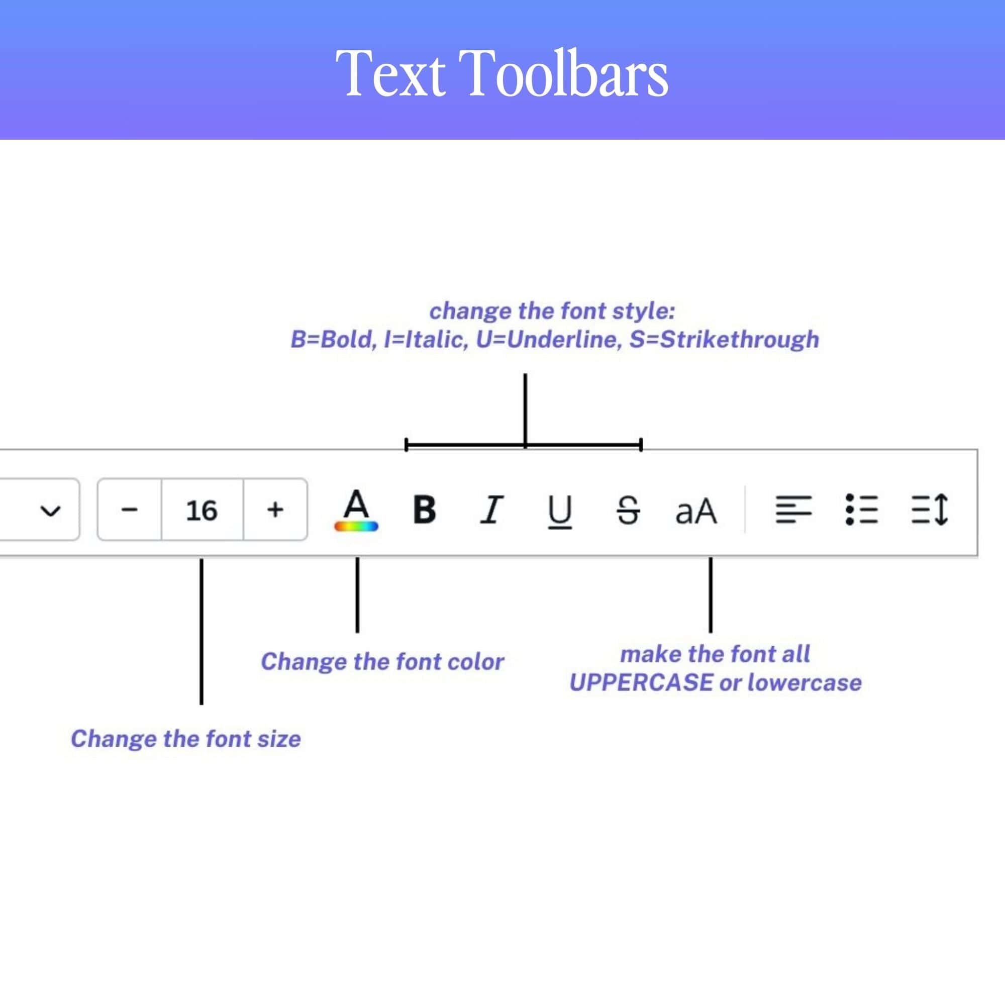Canva Guide, Canva Guide for Beginners, Canva Toolbar Guide, How to Use ...