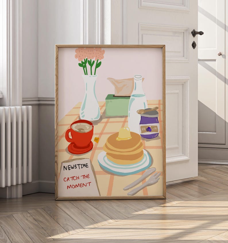 Catch the Moment Wall Art Print, İnspirational Kitchen Art Print ...