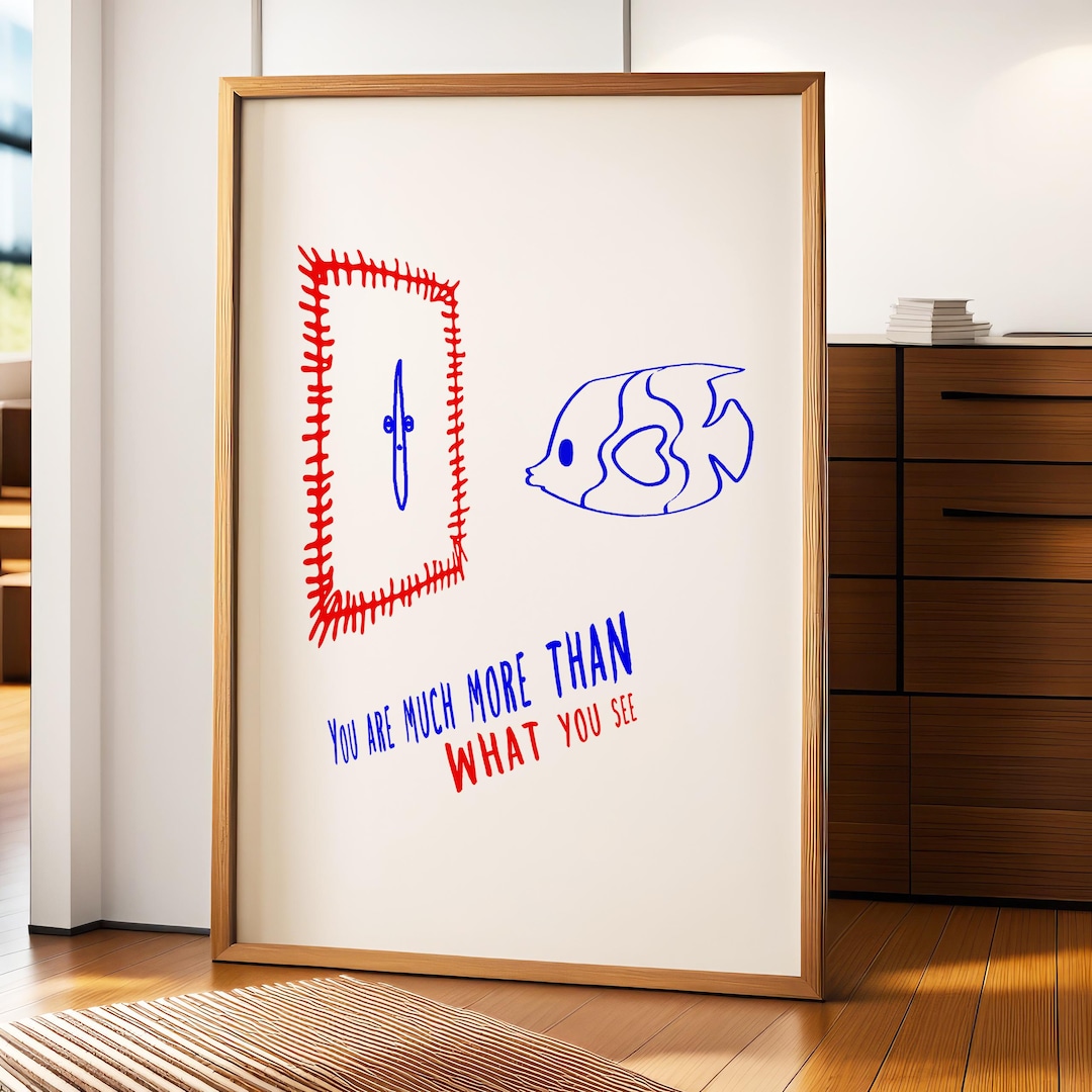 You Are Much More Than What You See, Hand Drawn Inspirational Quote ...