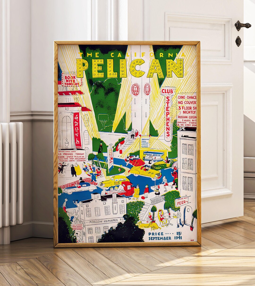 Vintage California Pelican Magazine Cover Art | Mid-century Travel ...
