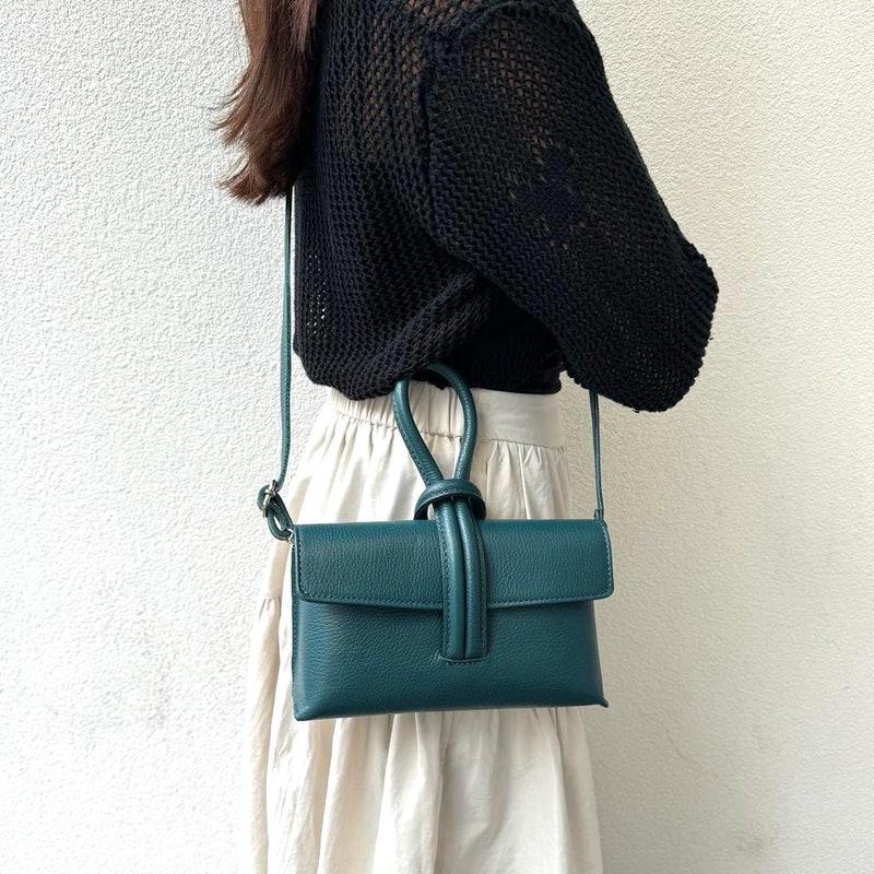 Dark Teal Handbags - Etsy