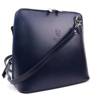 Small Leather Bag in Dark Cobalt Blue. GENUINE Leather Shoulder or ...