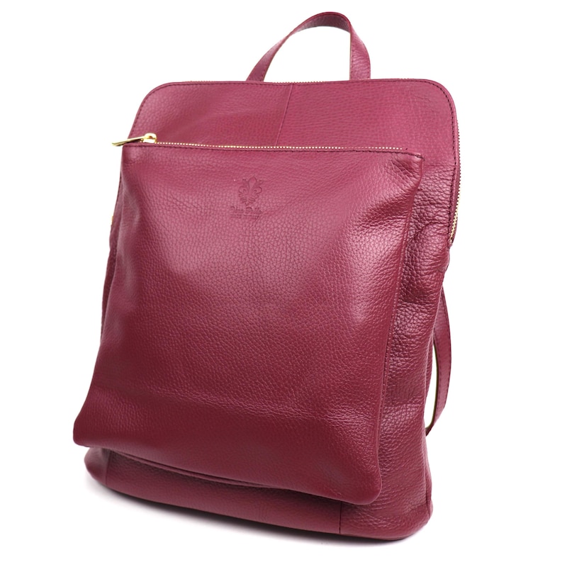 Red Backpack Handbags - Etsy UK