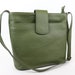 Olive Green Italian Leather Crossbody Bag With Adjustable Straps ...
