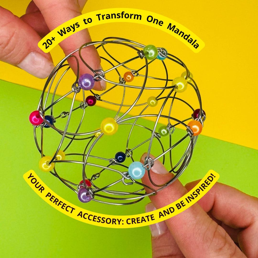 Handmade Convertible Wire Mandala | Calming 3D Fidget Toy and ...