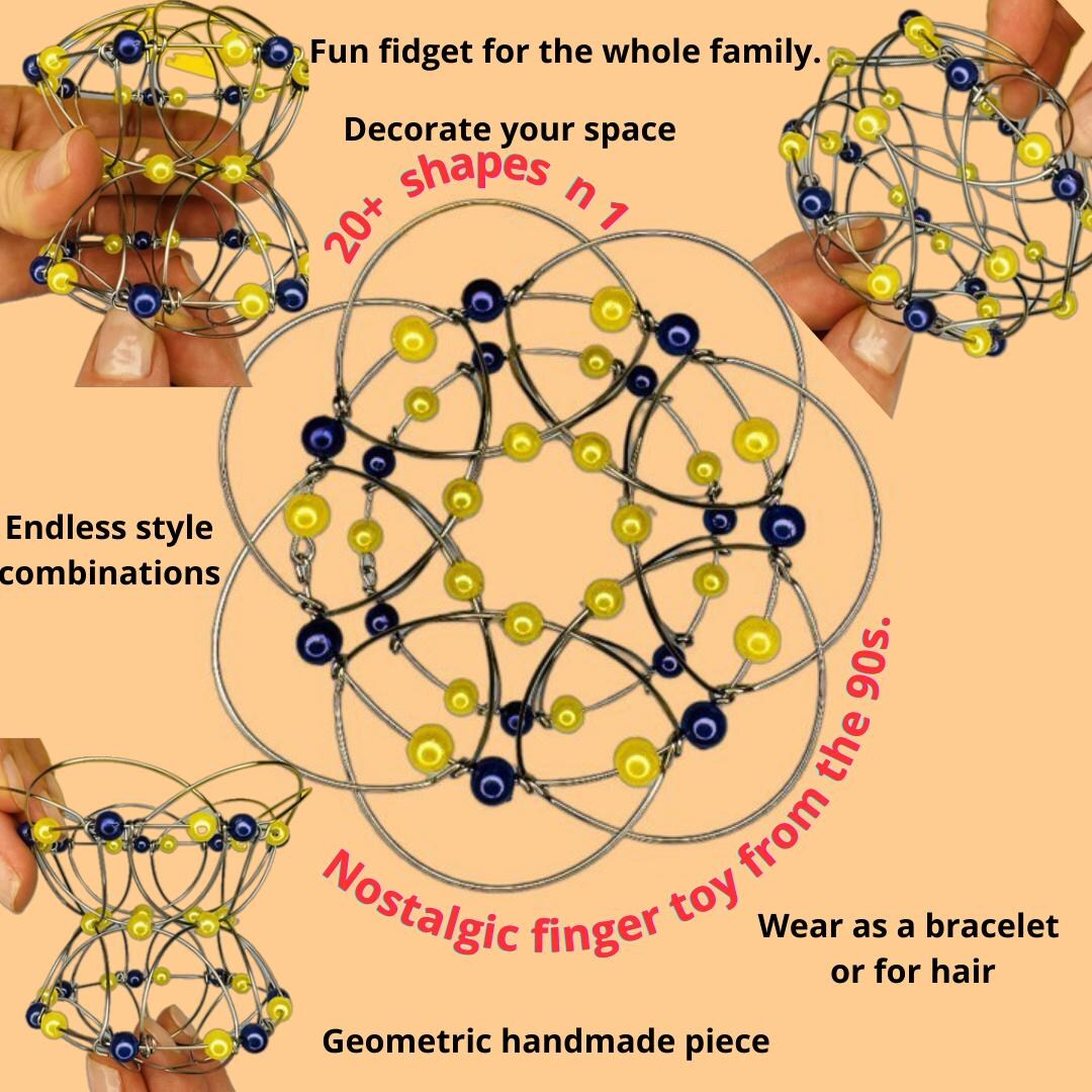 90s Nostalgia Handmade Wire Fidget Toy – Relaxing Desk Decor, Travel ...