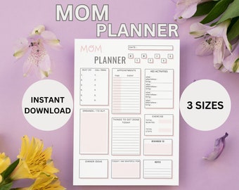 Printable Mom's Planner Best Planners for Moms Stay at Home Mom Planner ...