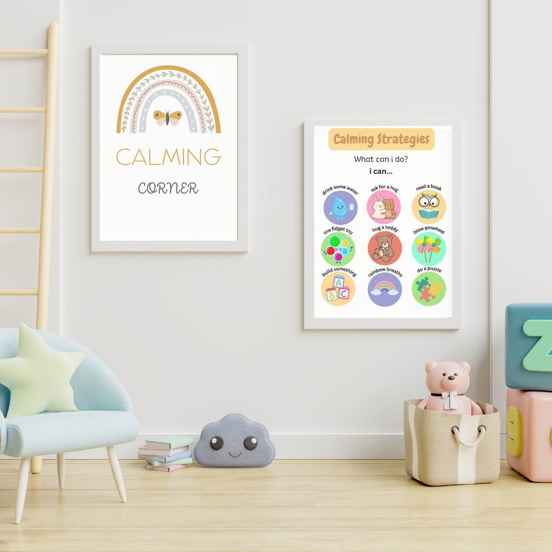 Calming Corner Poster, Calming Strategies, Mindfulness for Kids ...