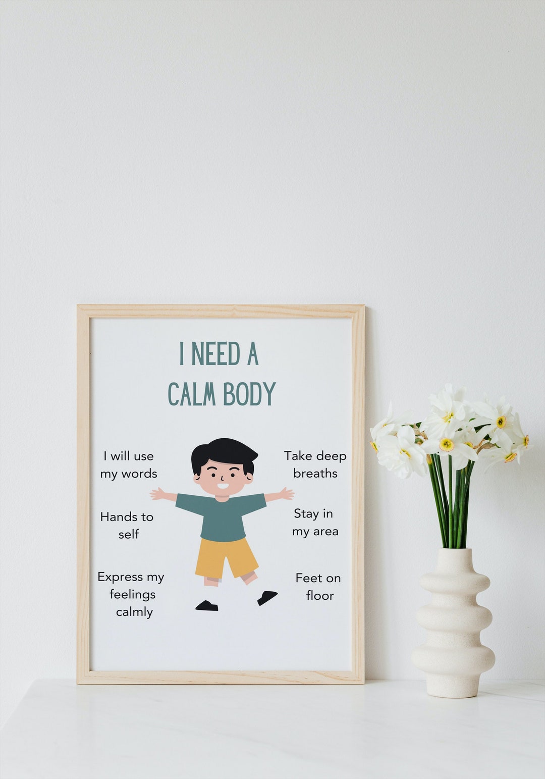 Calming Corner Poster Calming Strategies Mindfulness for - Etsy