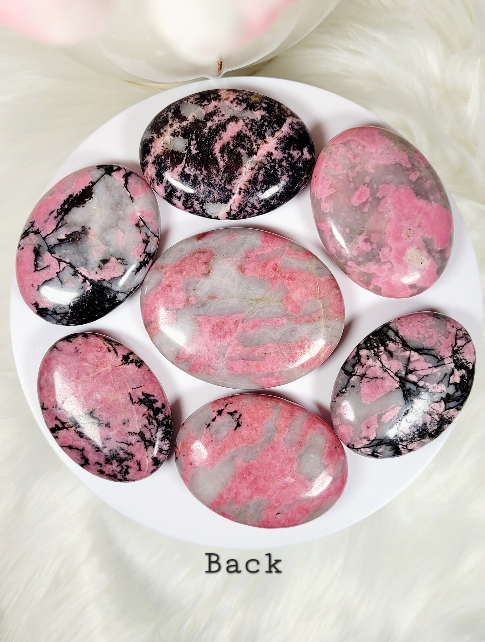 Choose One 1 High Grade Rhodonite Palm Stone - Etsy Canada