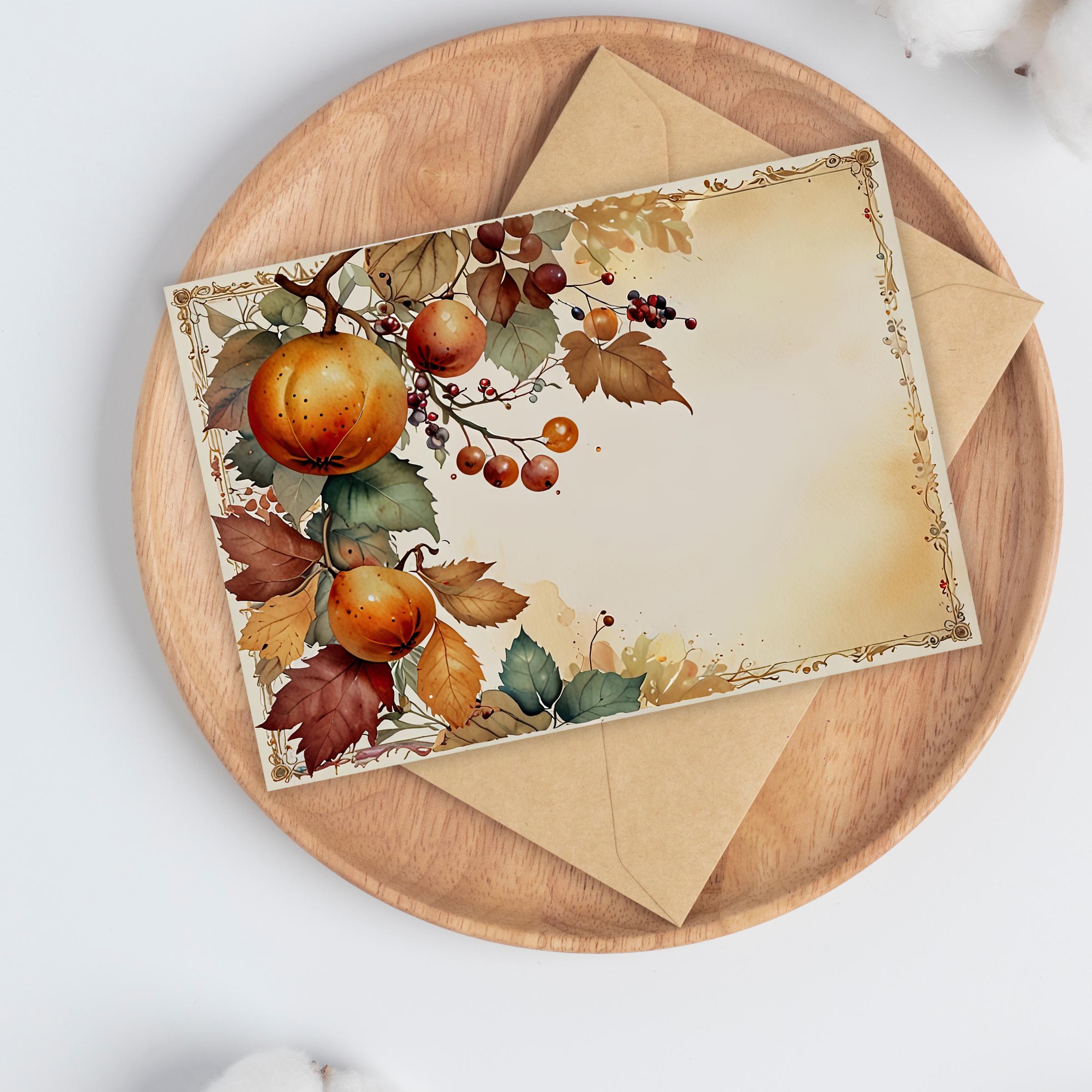 Harvest Festival Digital Papers, Autumn Scrapbook Supply, Fall Season ...