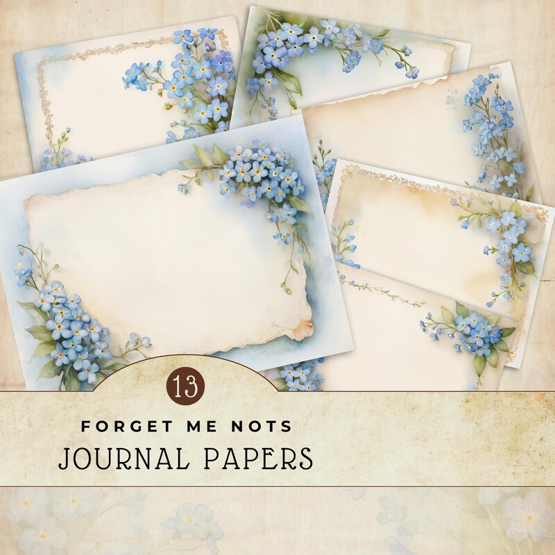 Forget Me Not Paper - Etsy