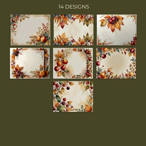 Harvest Festival Digital Papers, Autumn Scrapbook Supply, Fall Season ...
