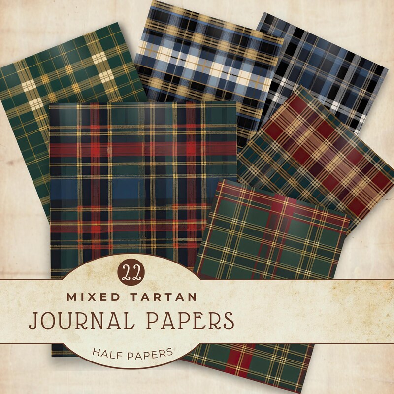 Tartan Paper - Etsy