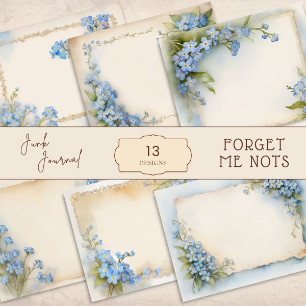 Forget Me Not Paper - Etsy