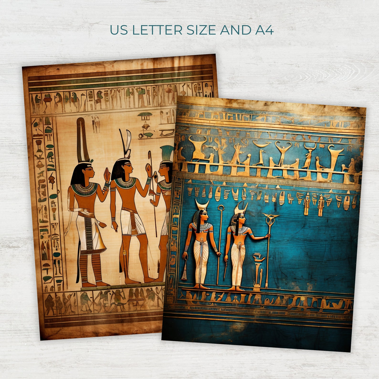 Ancient Egypt Digital Paper Pack, Printable Backgrounds, Scrapbook ...