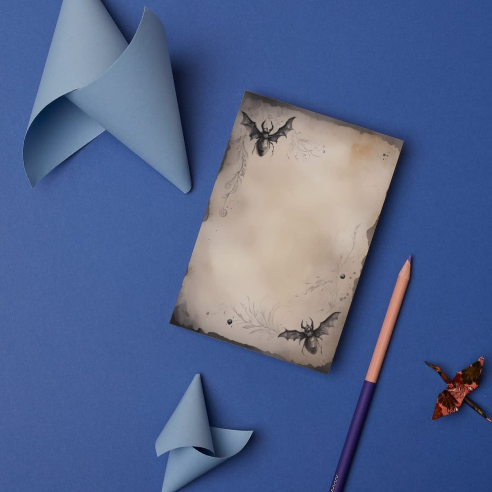 Spooky Halloween Digital Papers Set, Black White Designs, Scrapbooking ...