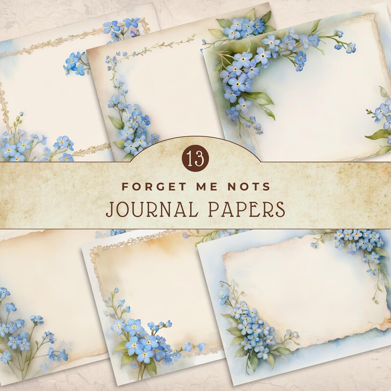Forget Me Not Paper - Etsy