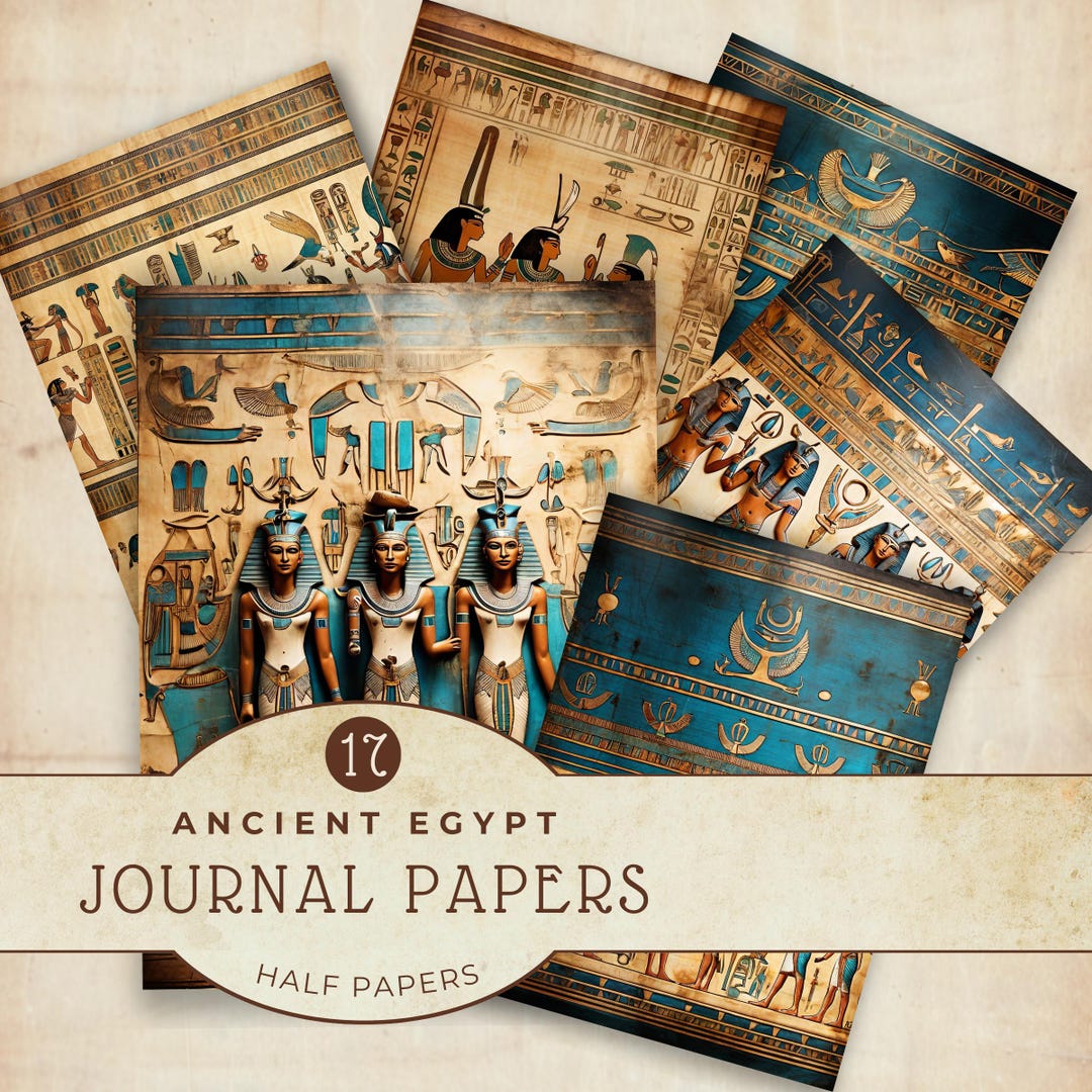Ancient Egypt Digital Paper Pack, Printable Backgrounds, Scrapbook ...