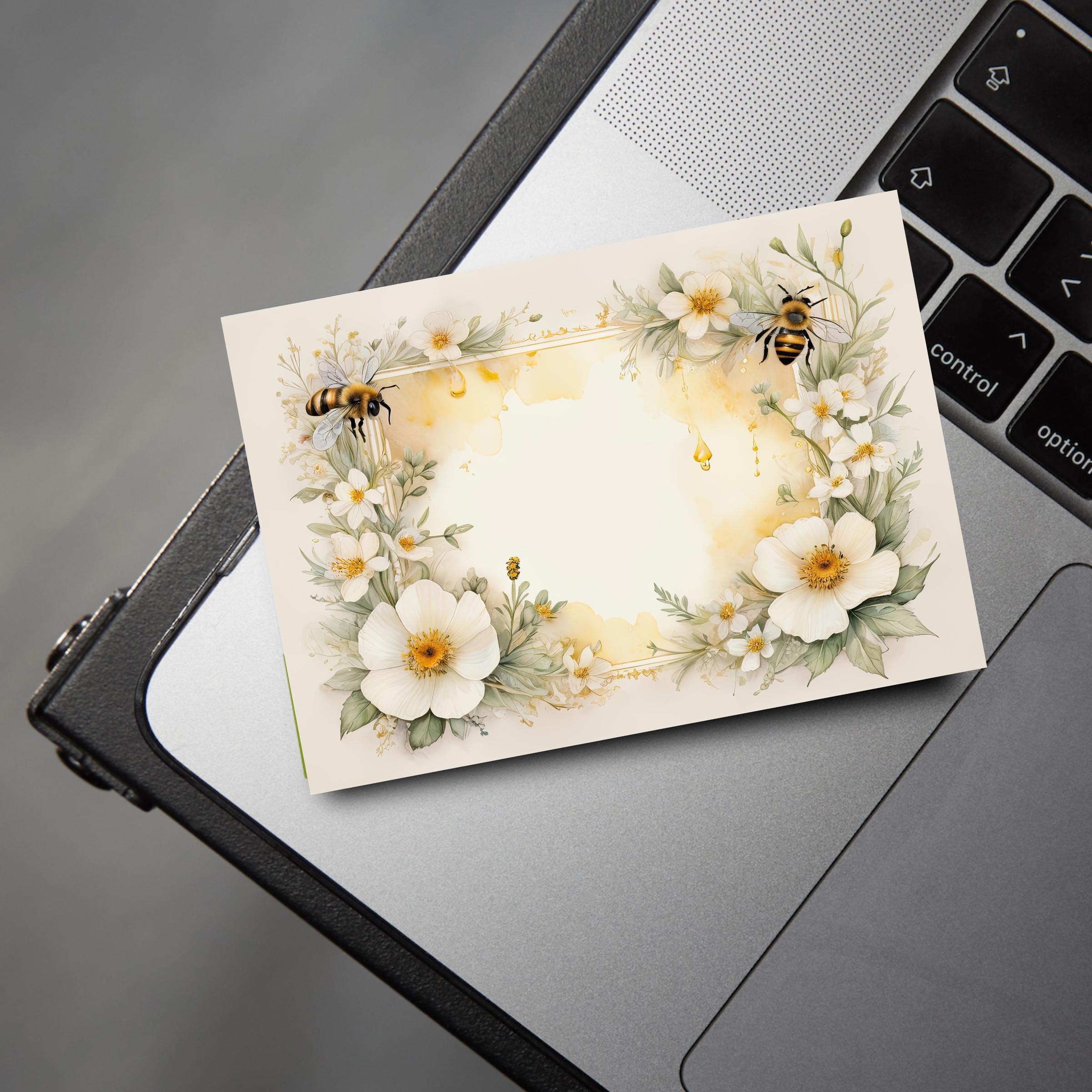Honey Bee Digital Papers for Scrapbooking, Junk Journal Pages ...