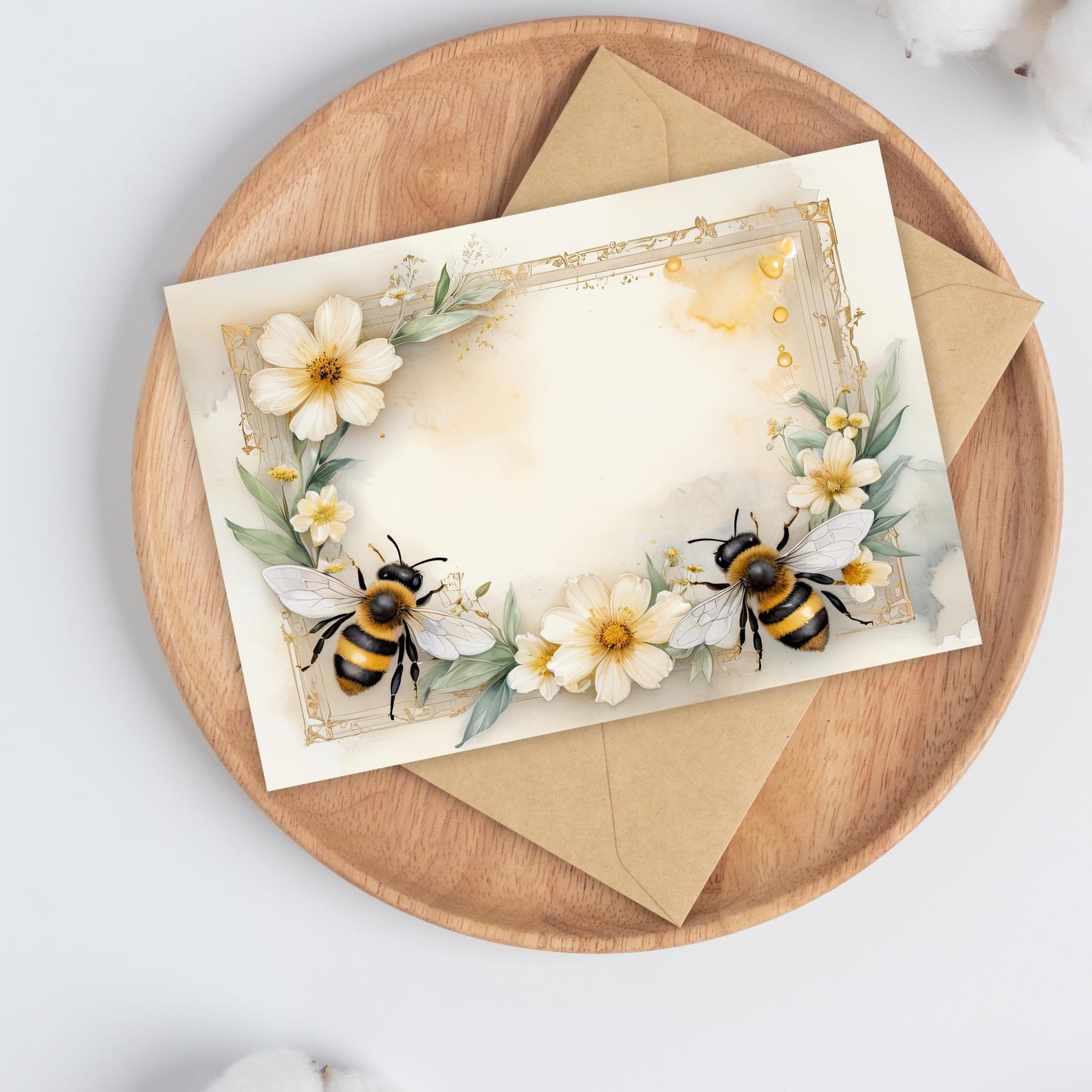 Honey Bee Digital Papers for Scrapbooking, Junk Journal Pages ...
